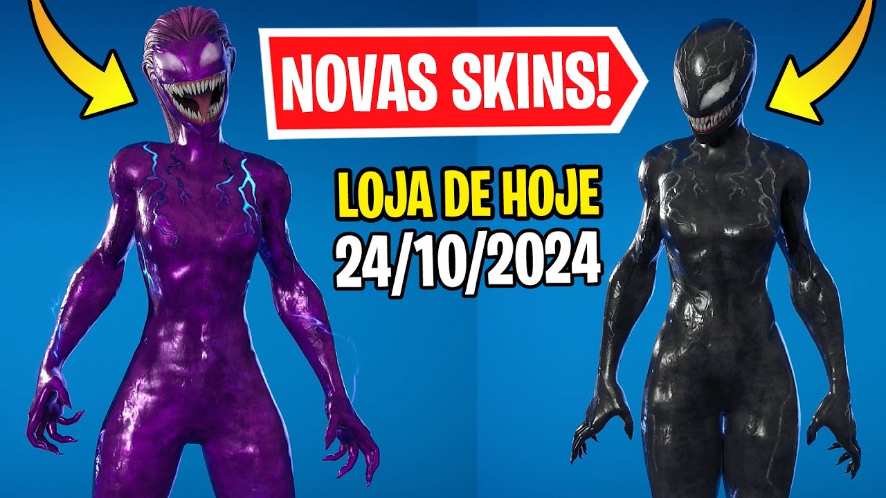 🔴 NOVAS SKINS SIMBIONTES! Nova Loja de Hoje Fortnite [24 de Outubro ...