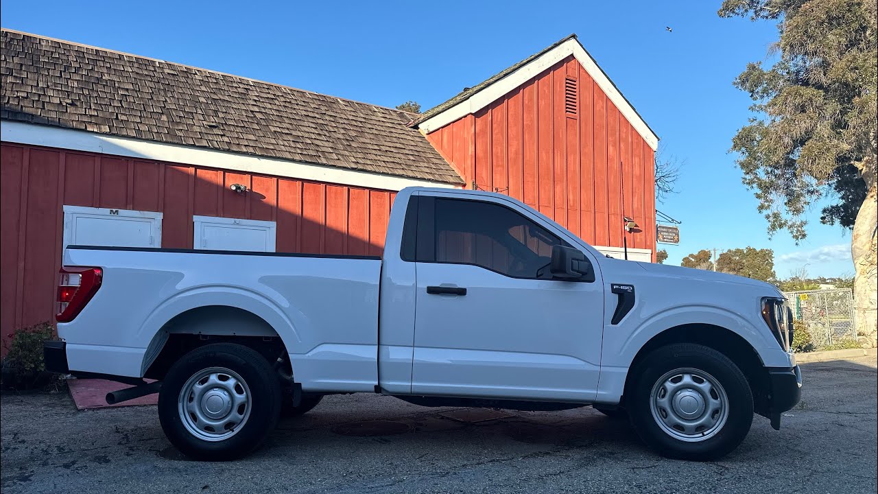 2023 single cab f150 windows tinted . - YouTube