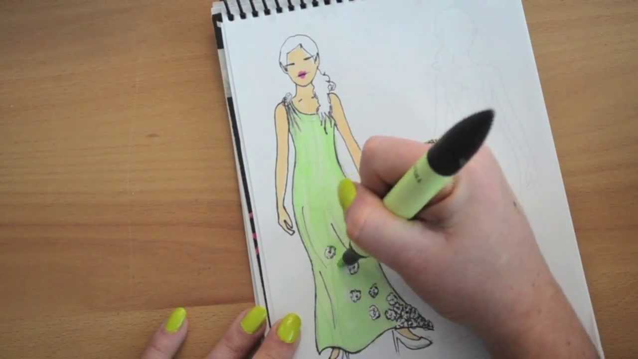 How To Sketch Fashion - YouTube