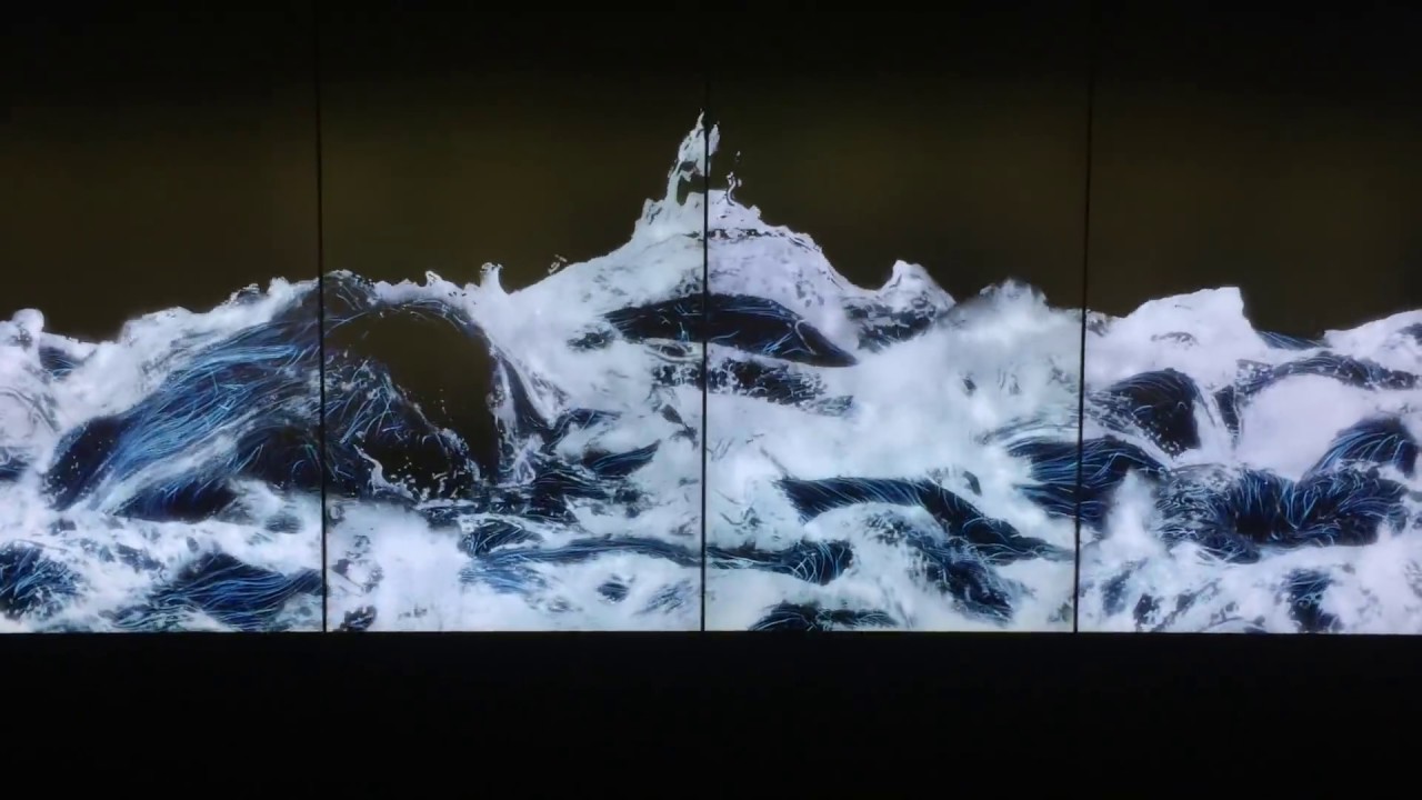 Digital ART - OCEAN WAVES - Technology meets Science - YouTube