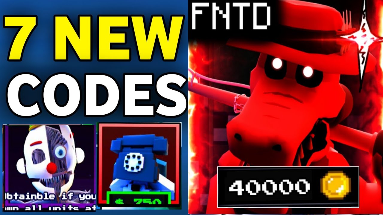 ENDLESS⚡FIVE NIGHTS TD CODES OCTOBER 2024 | FIVE NIGHTS TOWER DEFENSE ...