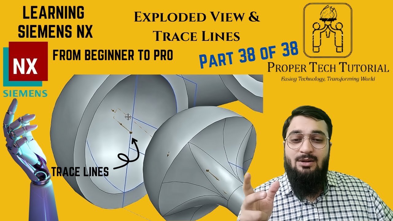 Exploded View & Trace Lines in NX (38/38) | Learn Siemens NX like Pro ...