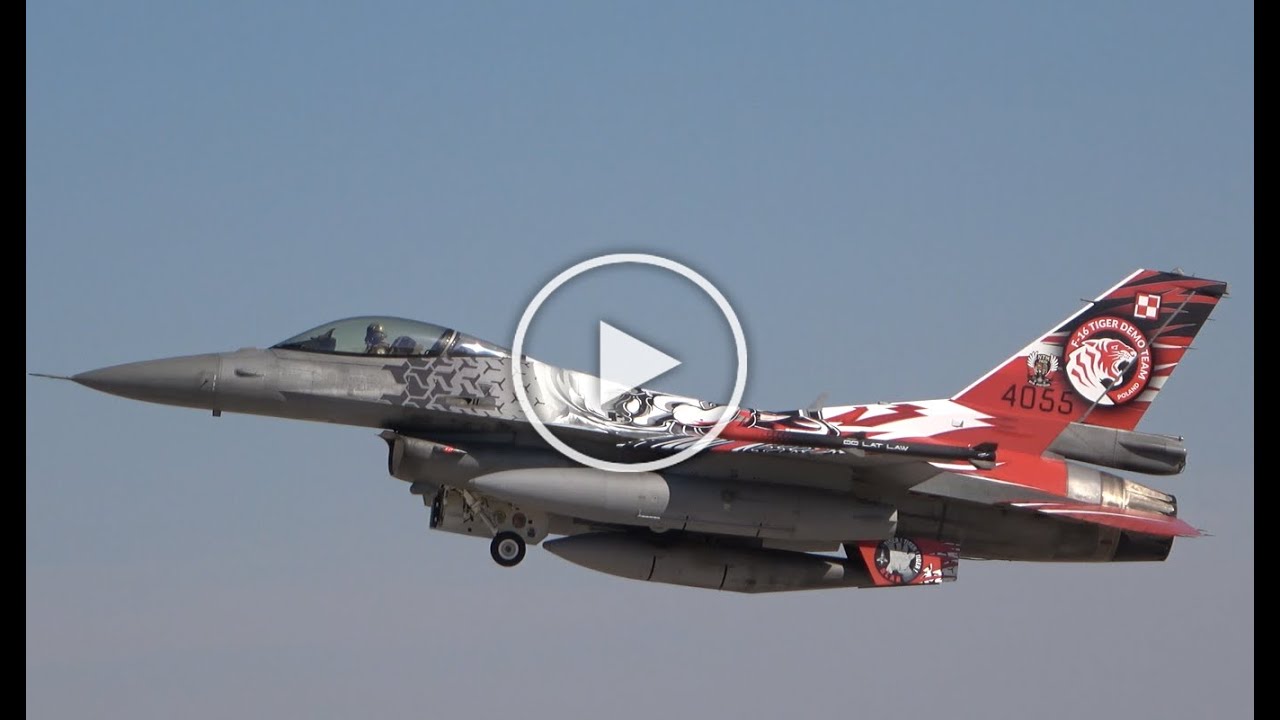Tiger Meet 2025 - F-16C Fighting Falcon Polish Air Force - YouTube