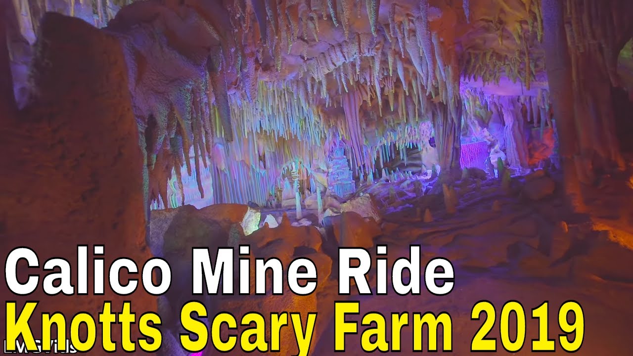 [2019] Calico Mine Train ride @ Knott's Scary Farm - Realistic Mine ...