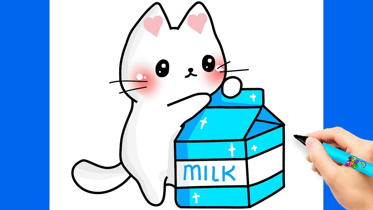 DESSIN DE CHAT MIGNON 😺 COMMENT DESSINER UN CHAT FACILE 😍 DESSIN 🌈 ...