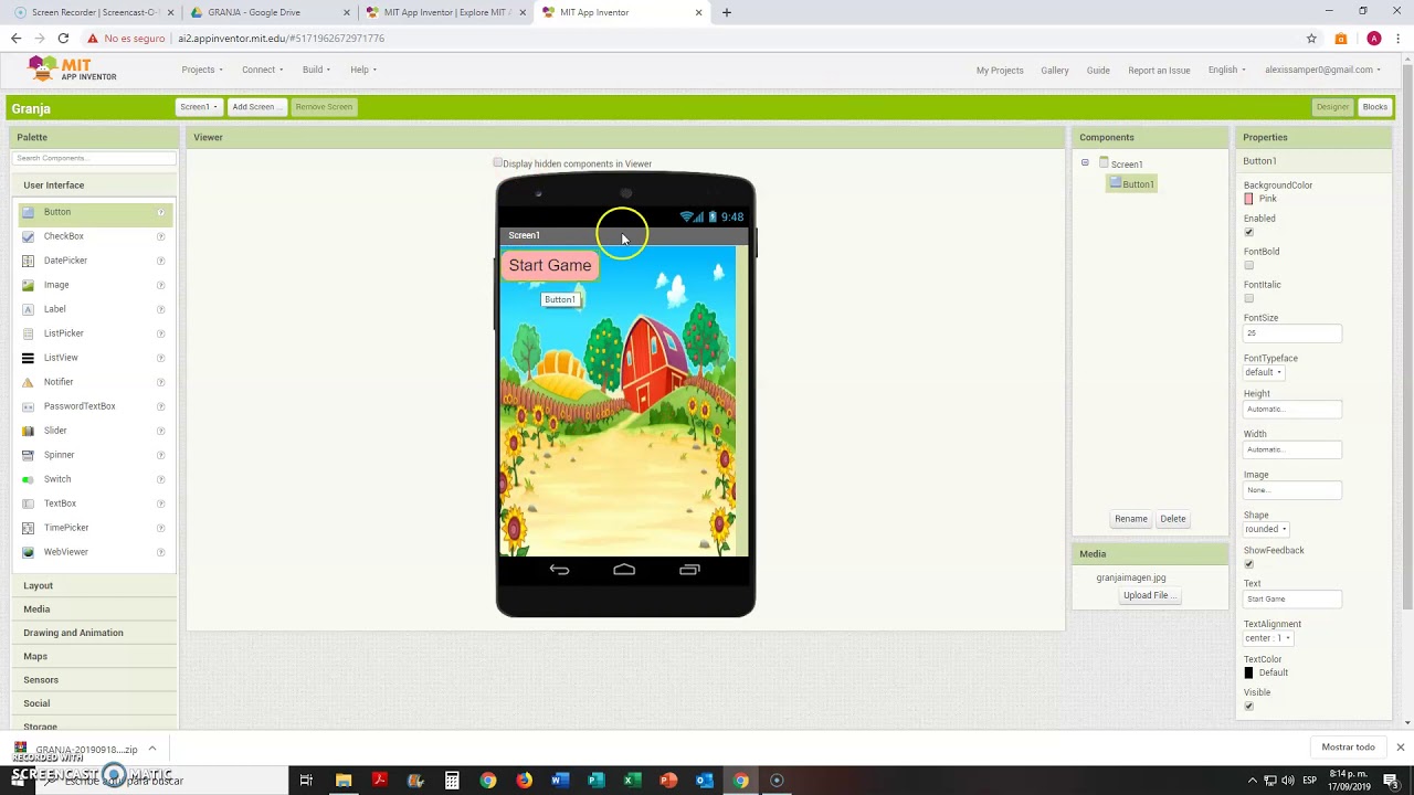 Crear app - Granja en APP Inventor - YouTube