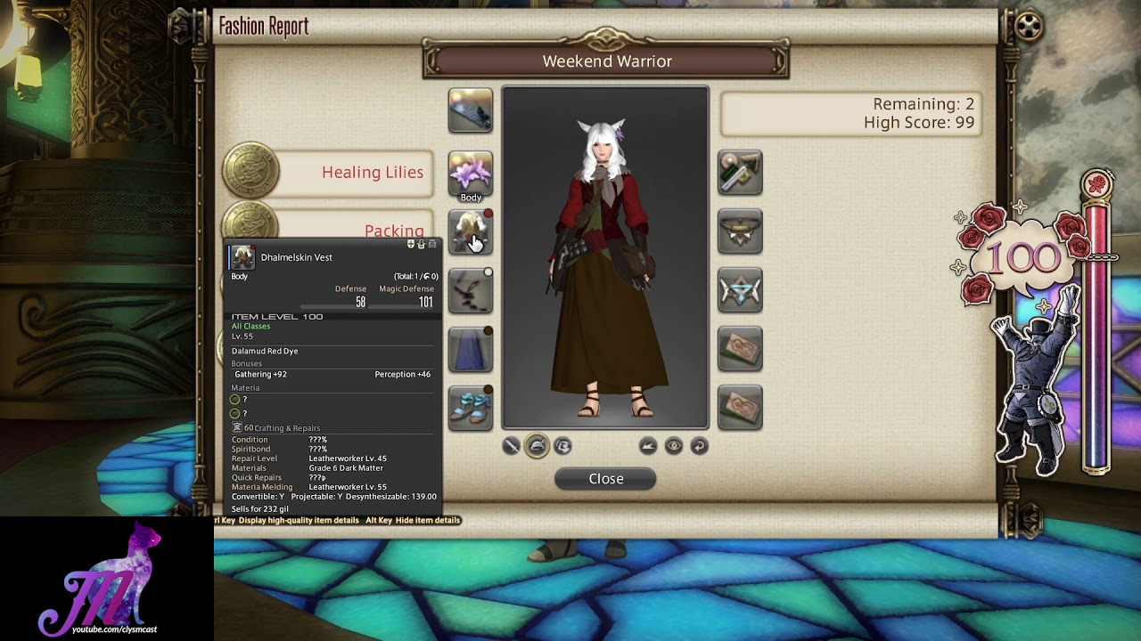 FFXIV: Fashion Report Friday - Week 18 - Theme : Weekend Warrior - YouTube