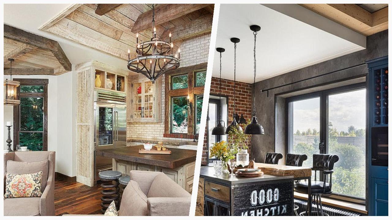 75 Kitchen With Concrete Countertops And Brick Backsplash Design Ideas ...