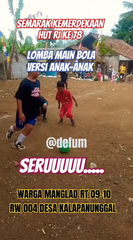 SERUNYA MAIN BOLA versi ANAK-ANAK - YouTube