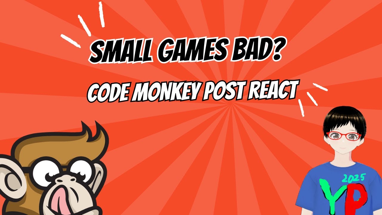 Is Developing Small Games Bad? @CodeMonkeyUnity React - YouTube