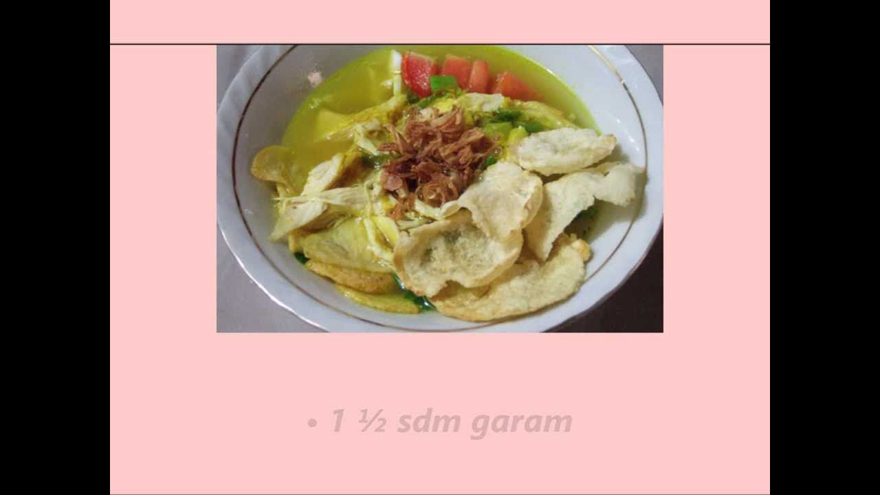 Resep Masakan Soto Ayam Ambengan (Jawa Timur) - YouTube