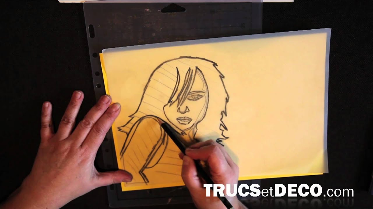 Créer un pochoir - Tutoriel par trucsetdeco.com - YouTube