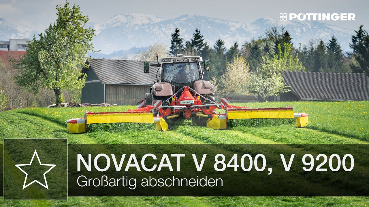 NOVACAT V 8400, V 9200 Mähkombinationen – Highlights | PÖTTINGER - YouTube