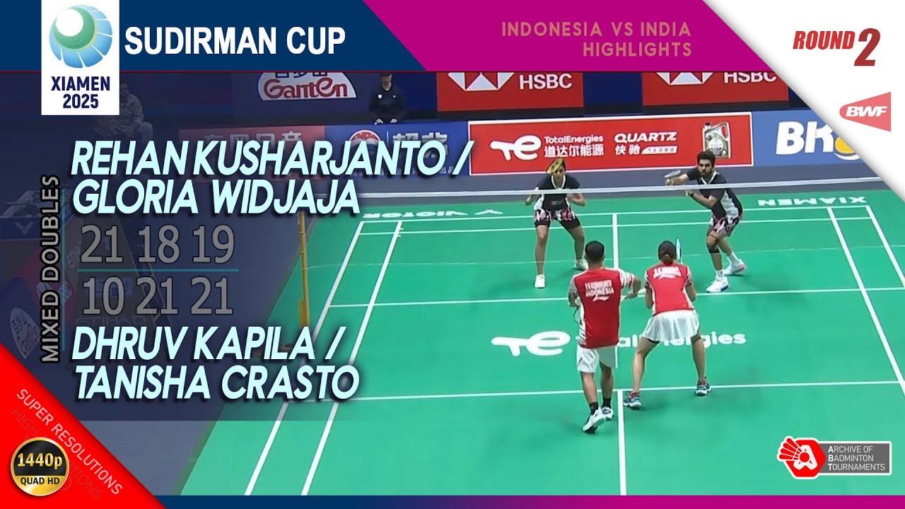 R Kusharjanto / G Widjaja (INA) vs D Kapila / T Crasto (IND) | Sudirman ...