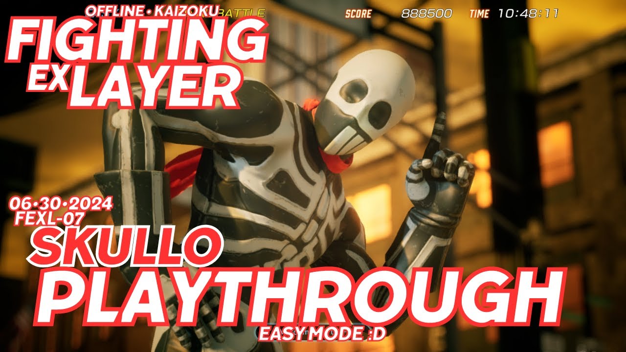 Fighting EX Layer - Arcade Playthrough 07 - Skullo Mania - YouTube