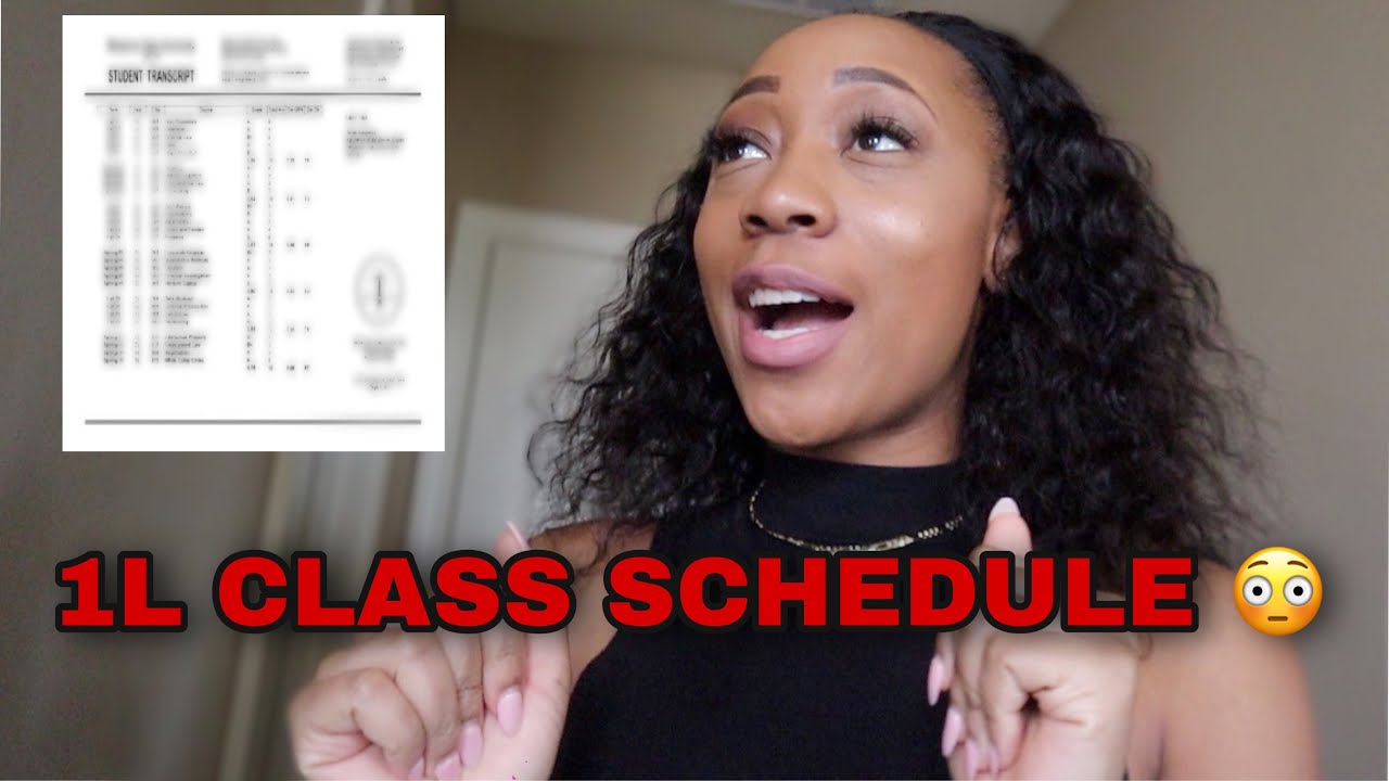 TYPICAL 1ST YEAR LAW SCHOOL CLASSES + READING MY LAW SCHOOL TRANSCRIPT ...