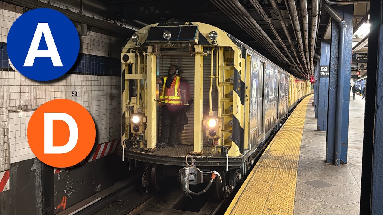 R65 Pump train at 59th Street Columbus Circle - YouTube