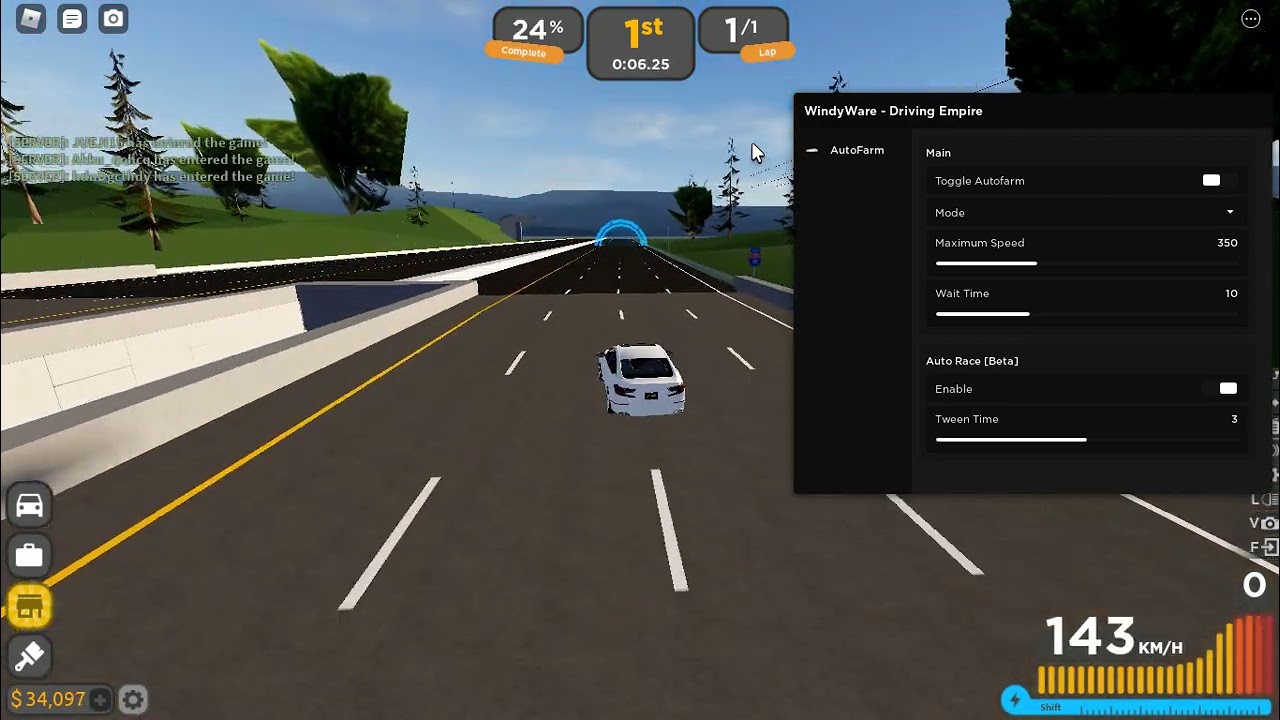 Driving Empire Auto race script - YouTube