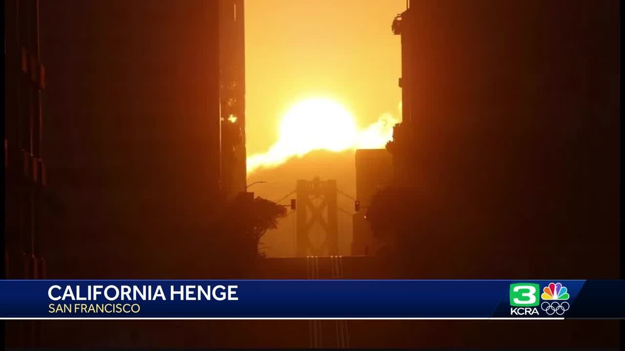 Photographers capture rare California Henge photos in San Francisco ...
