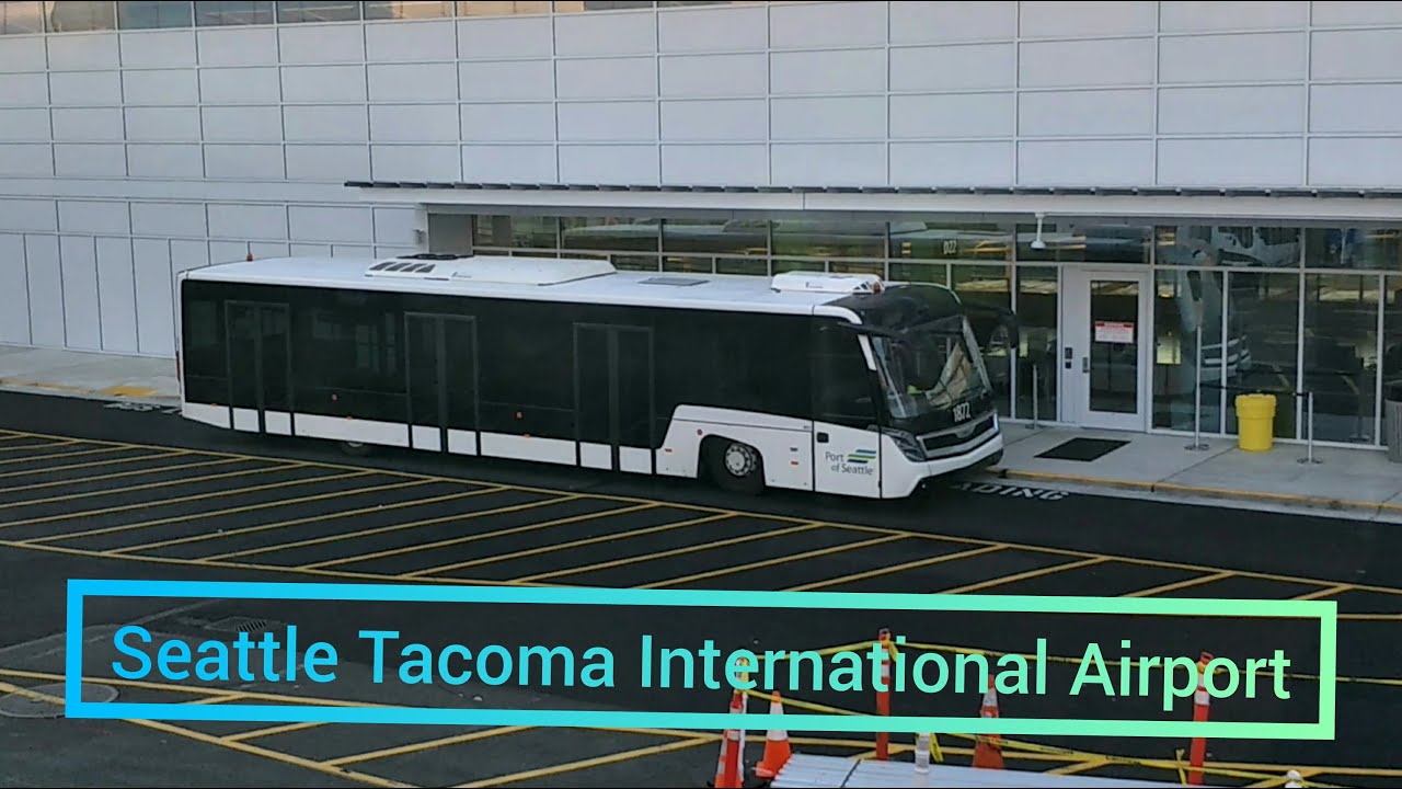 Airport Shuttle bus Spotted @ Seattle International Airport - YouTube