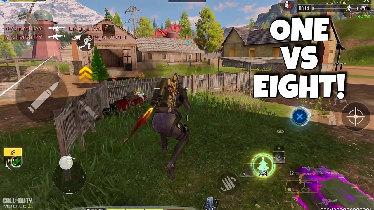 One V Eight At Farm With The Best Ground Loot AR In Season 11 CODM BR ...