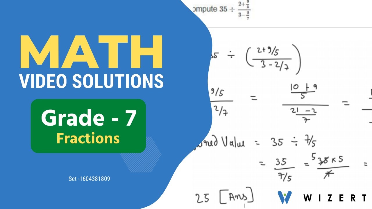 Grade 7 Mathematics Videos - Math Fractions Video Lessons for Grade 7 ...