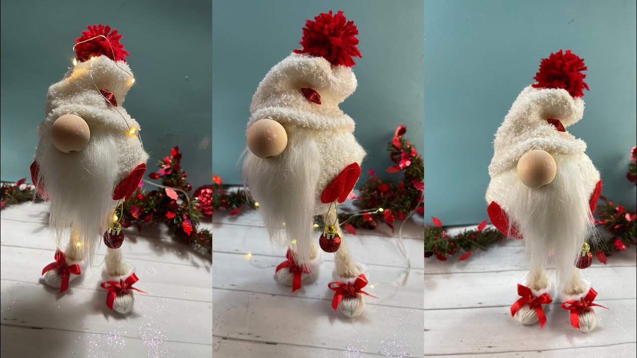 TUTORIAL GNOMO GAMBE LUNGHE VELOCE E SENZA CUCIRE - YouTube