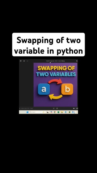 Stop using a third variable! 🔁 Learn this 1-line Python trick to swap values like a pro!💻🔥 - YouTube