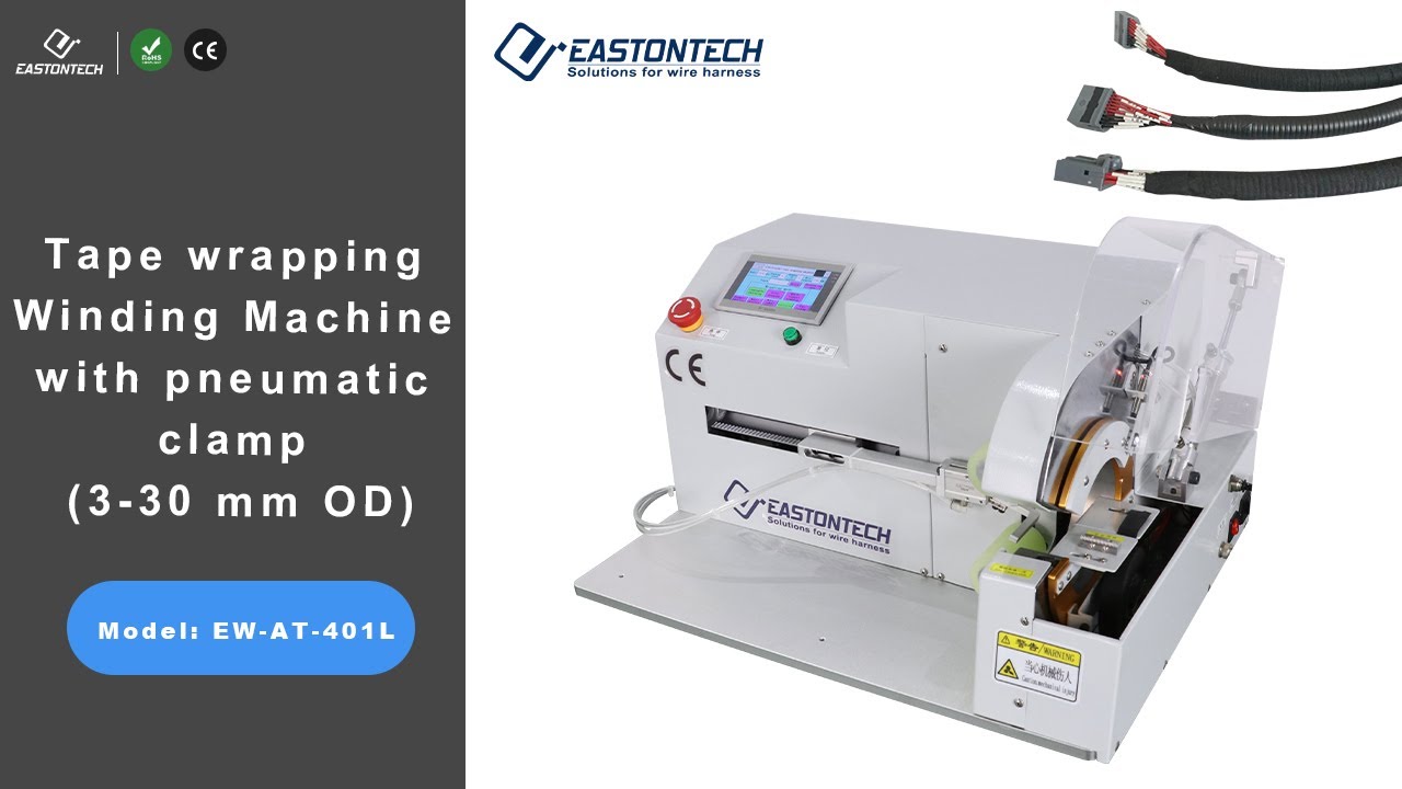 EASTONTECH EW-AT-401L Tape wrapping Winding Machine with pneumatic ...