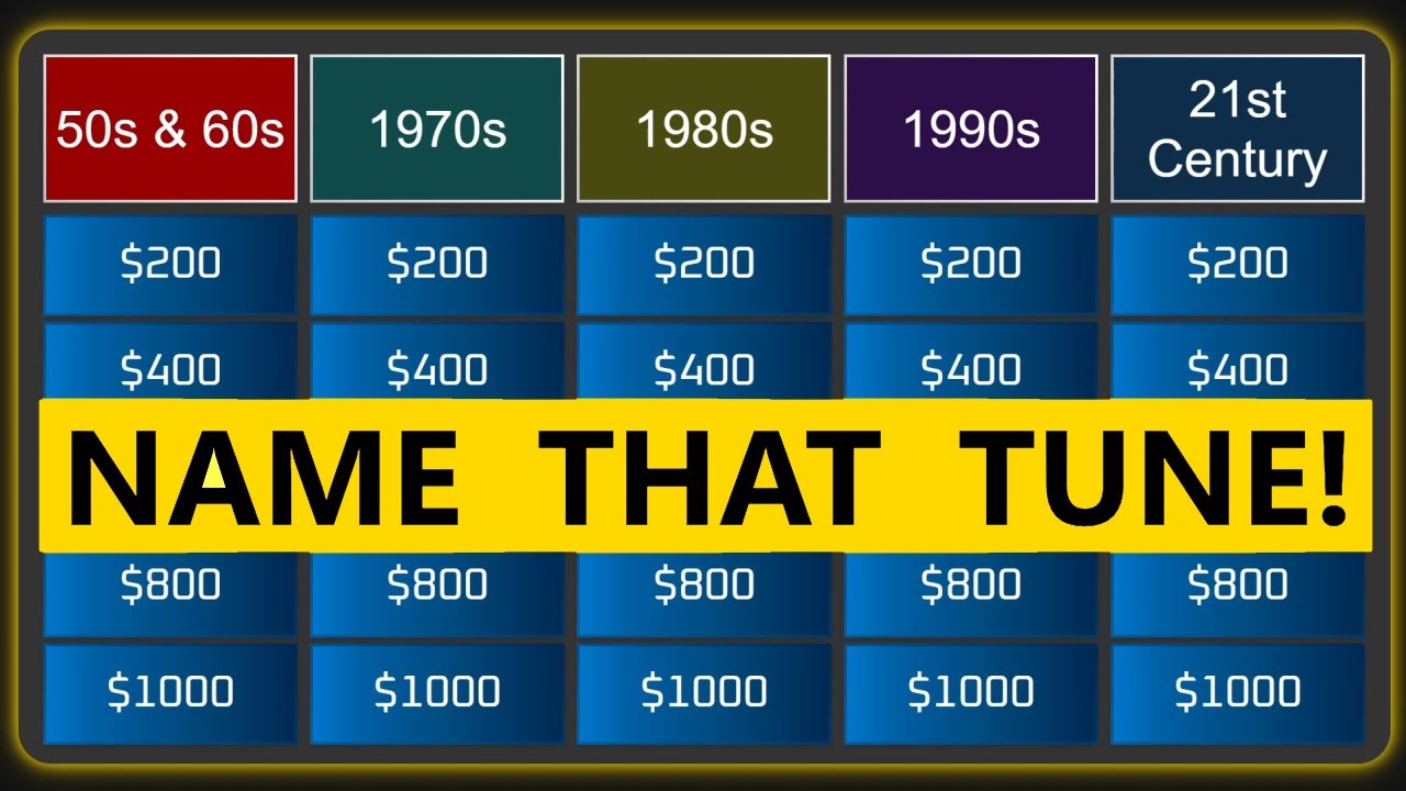 Guess the Song Jeopardy Style | Quiz #29 - YouTube