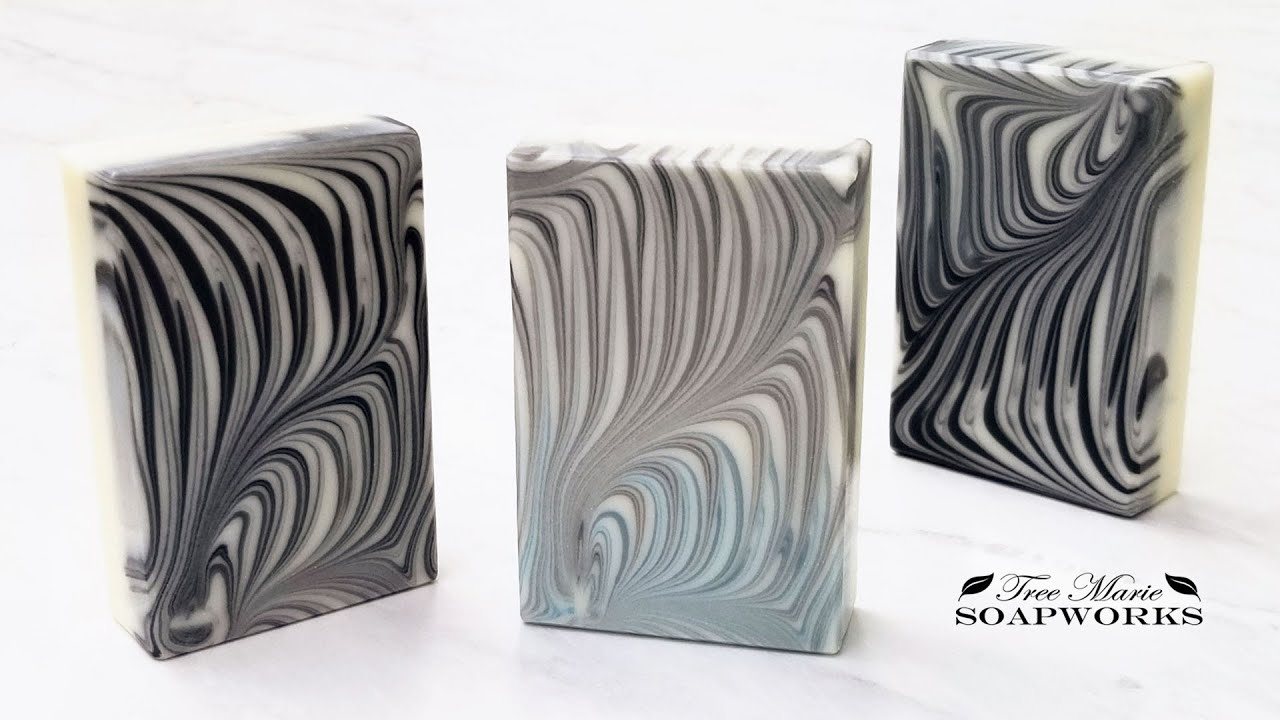 Thin Line Cold Process Soap (Technique Video #28) Soap Challenge, Sept ...