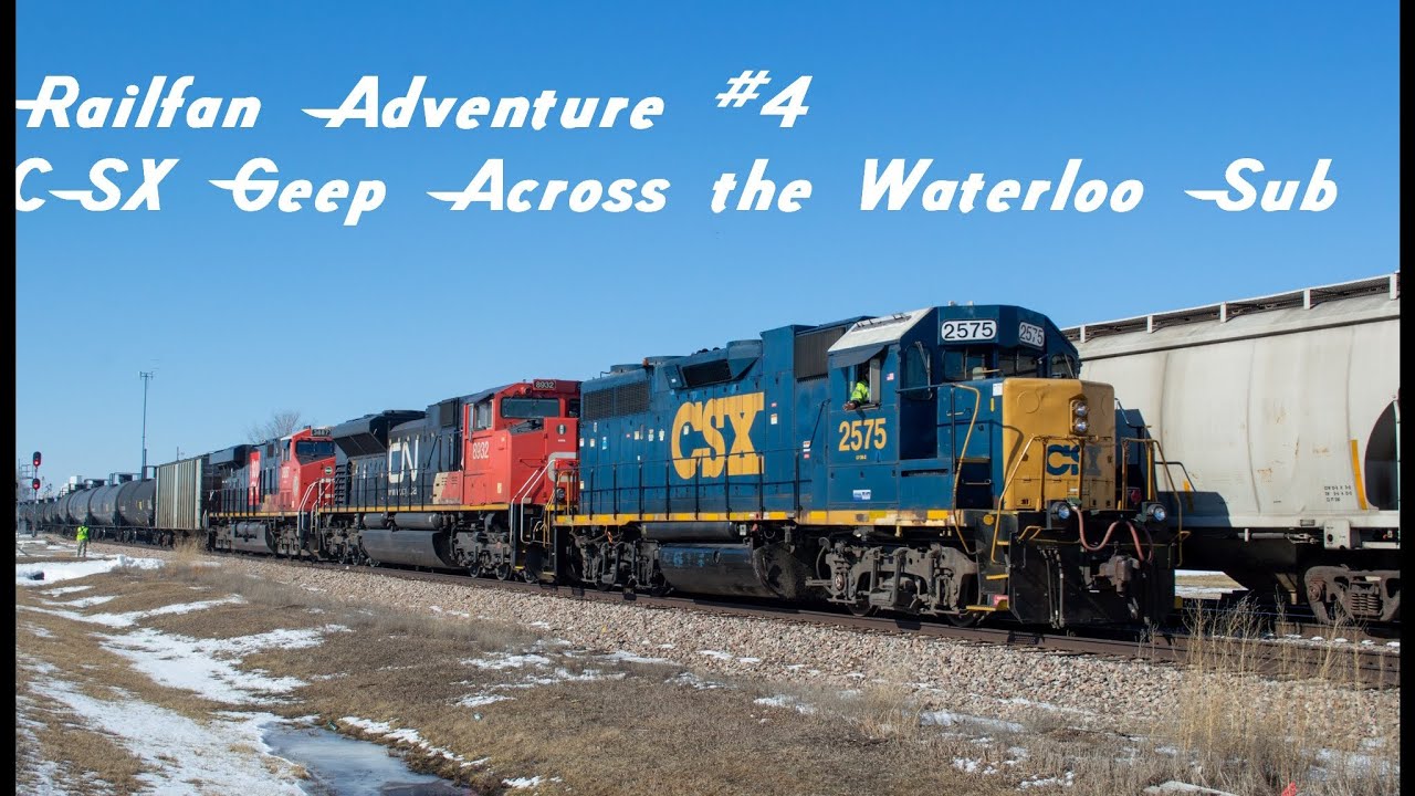 Railfan Adventure #4 Chasing a CSX Geep on the CN! - YouTube