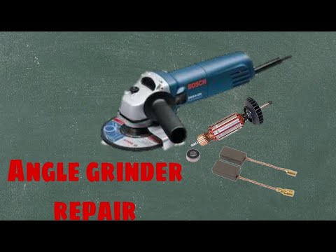 Angle grinder repair l Replacing armature and bearing with karban - YouTube