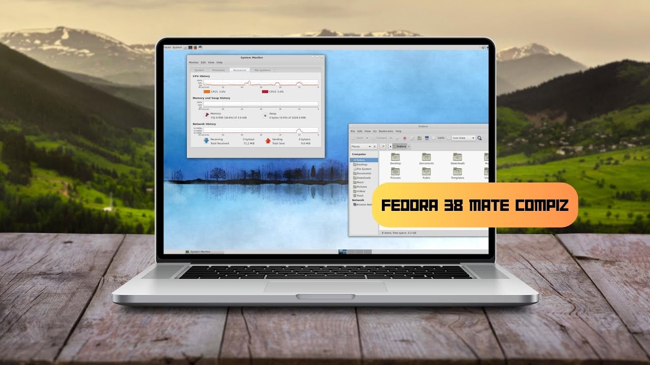 Fedora 38 MATE Compiz spin - Most lightweight Fedora spin? - YouTube