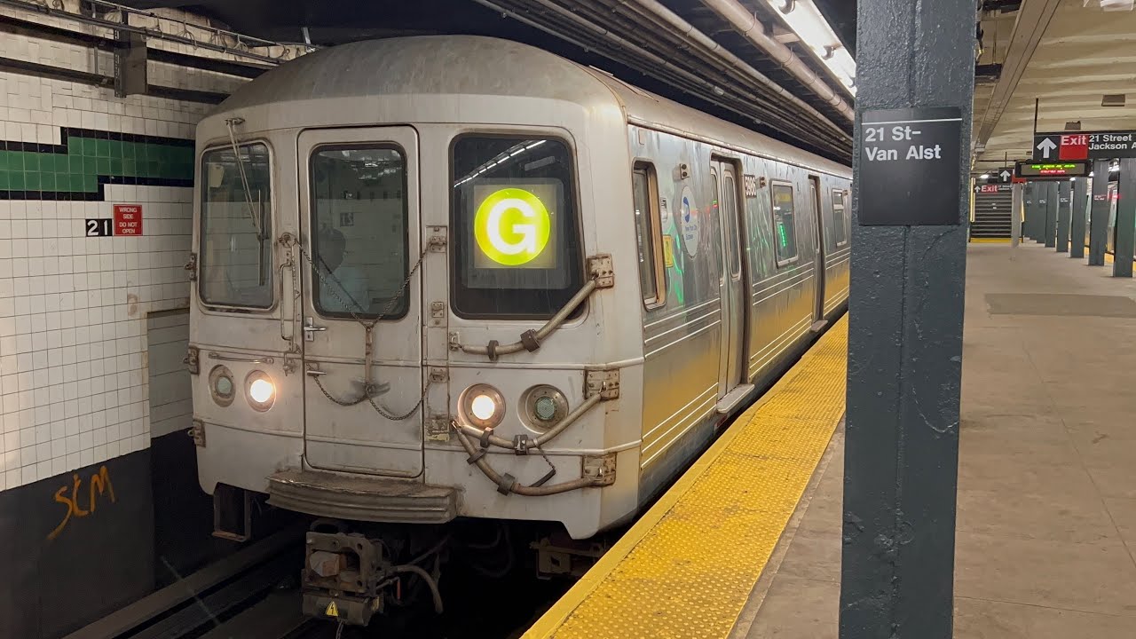 MTA NYCT: G train action at 21st Street-Van Alst - YouTube
