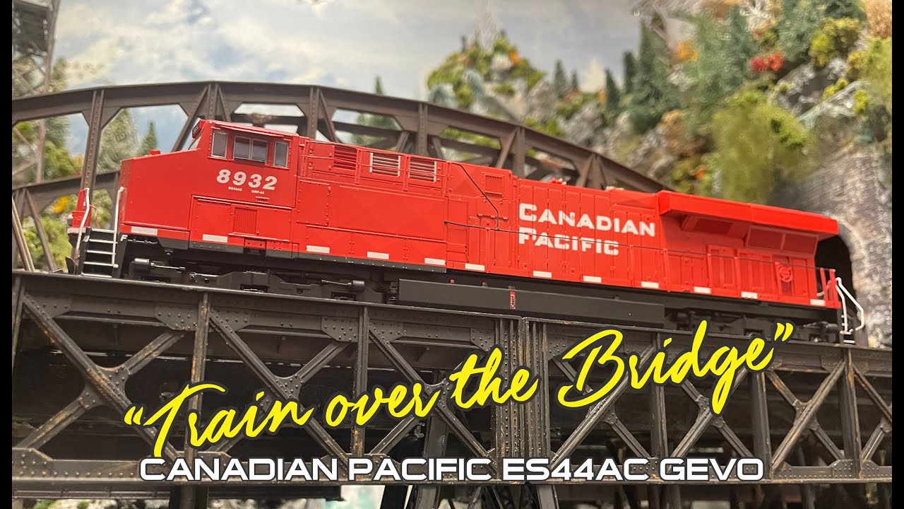 Friday Train Run, Canadian National ES44AC GEVO "TRAIN OVER THE BRIDGE ...