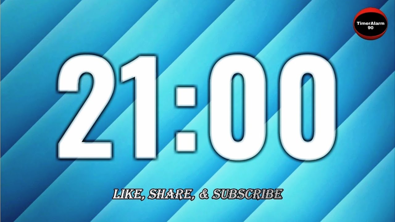 21 Minute Timer with Alarm - YouTube