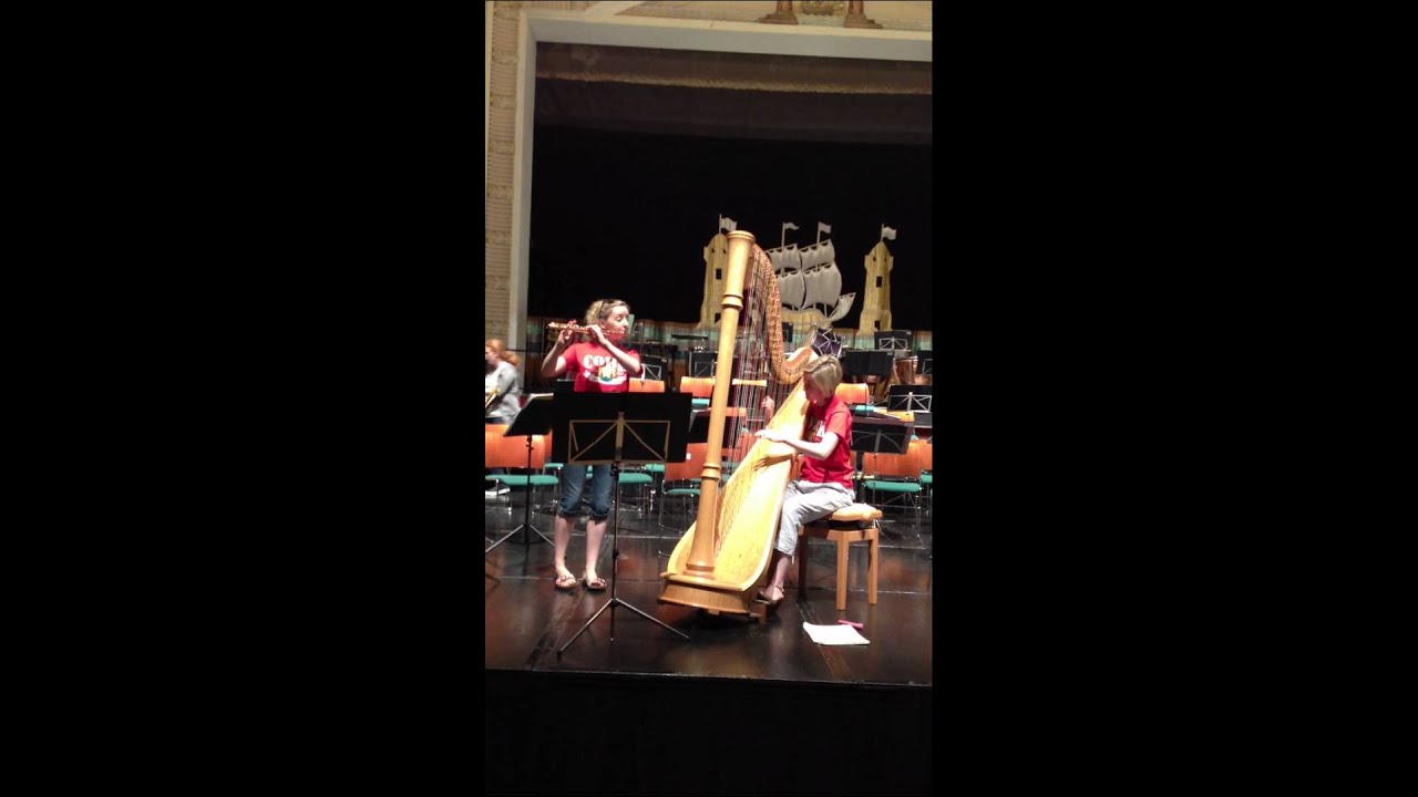 Fiona and Jean Kelly - Flute and harp - YouTube