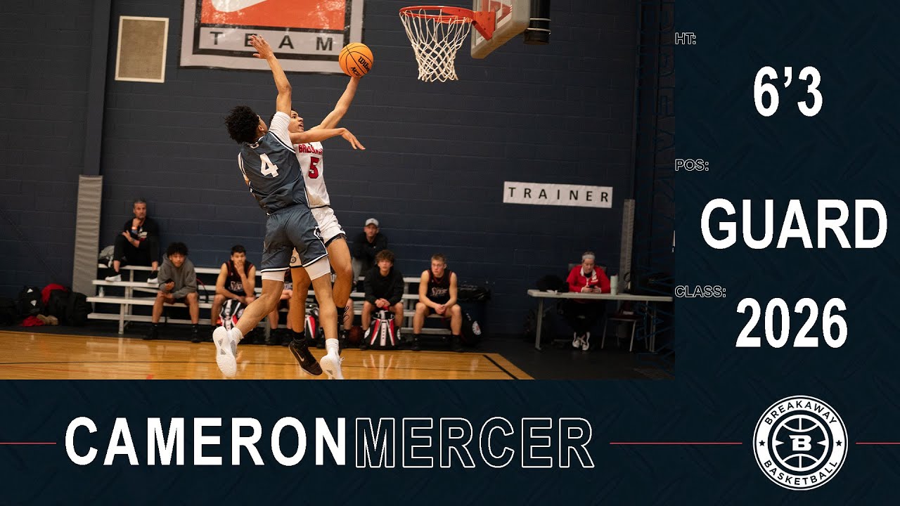 2026 6'3 Guard Cameron Mercer 3SSB Championship Highlights - YouTube