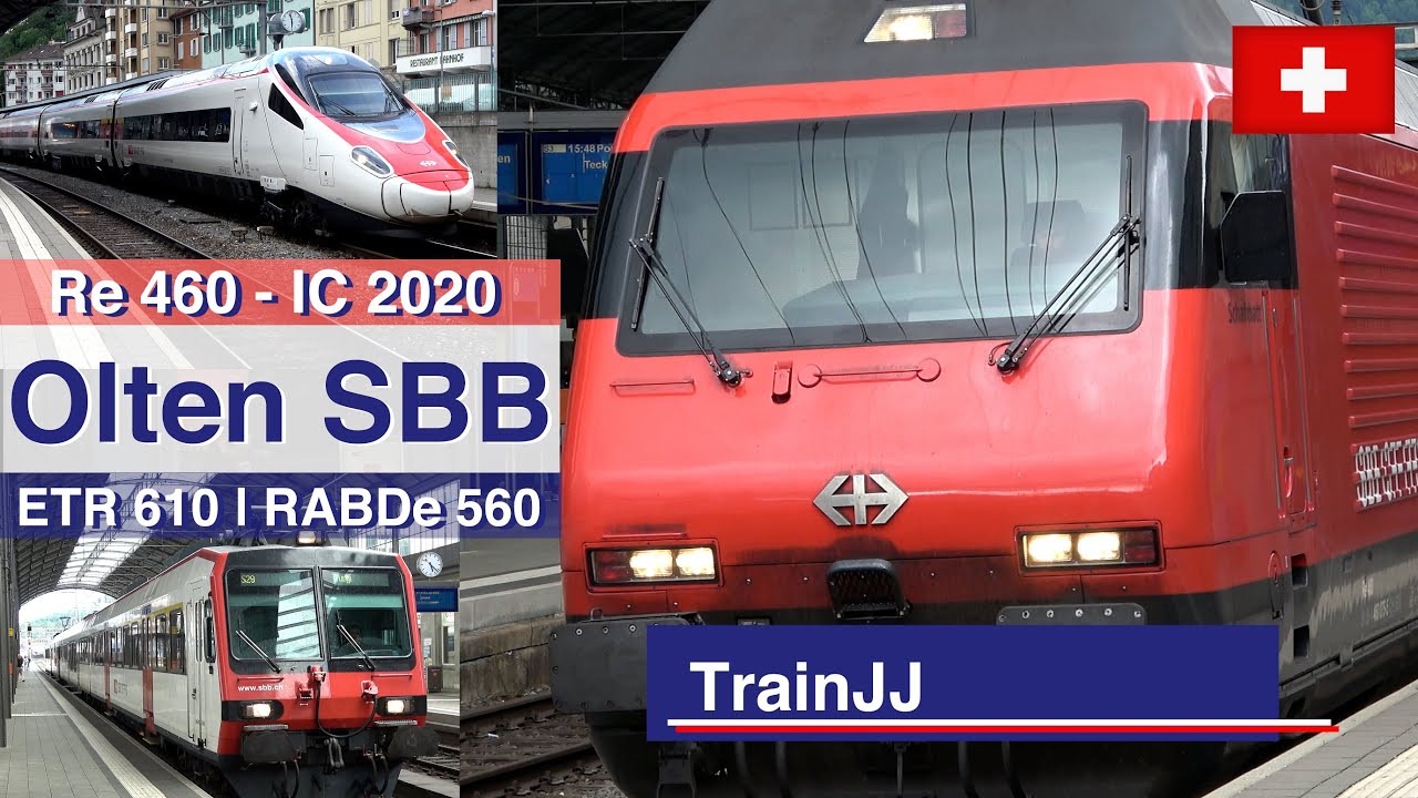 Swiss Train Compilation | SBB Re 460 & IC 2020 / 2000 | SBB ETR 610 ...