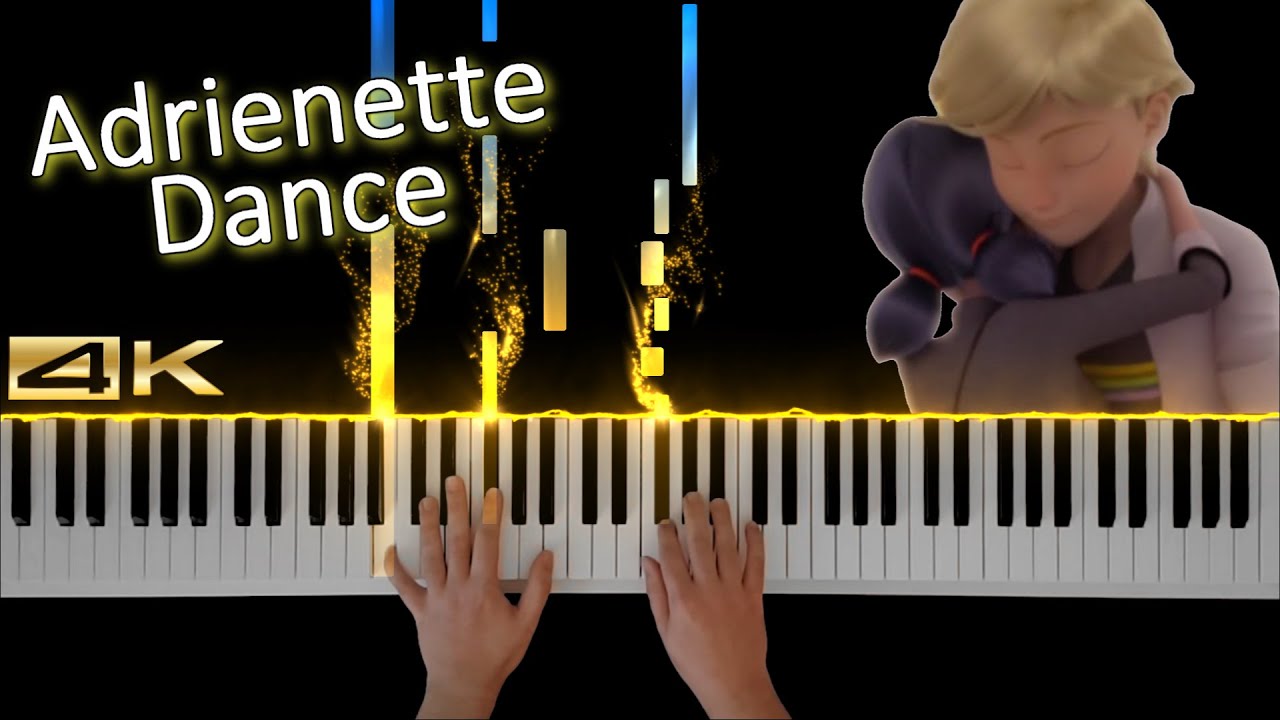 Miraculous Ladybug - Adrienette Slow Dance | Piano Tutorial (Medium ...
