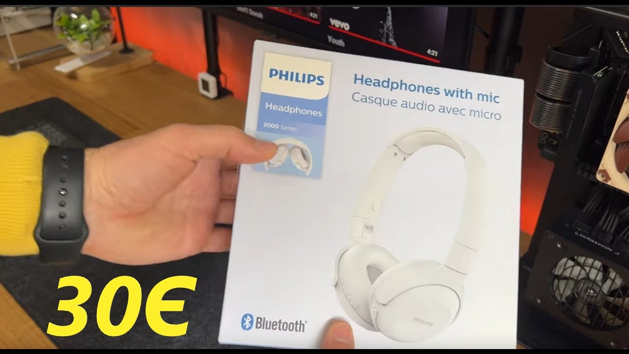 Philips Cuffie Bluetooth UH202WT/00 Unboxing e Prime impressioni - YouTube