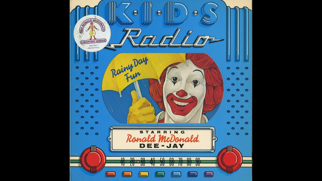 Ronald McDonald K.I.D.S. Radio Rainy Day Fun McDonald's record album ...