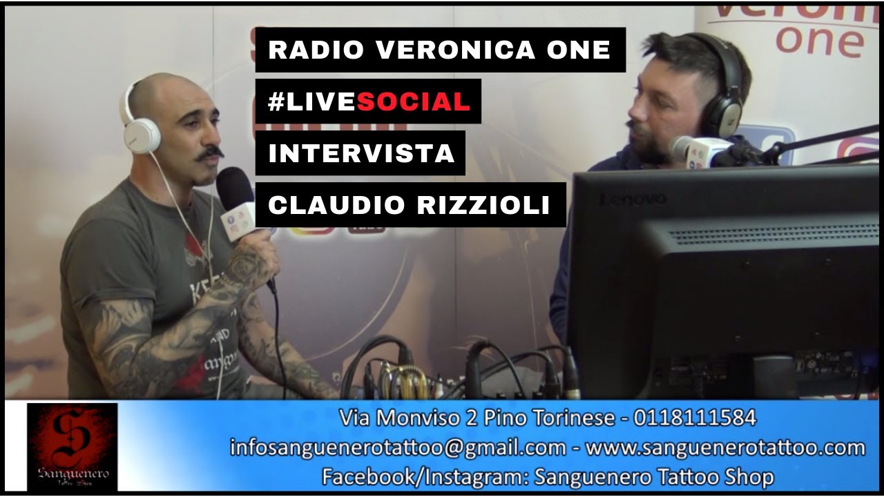 Claudio Rizzioli Sanguenero intervistato da Radio Veronica One Live Social - YouTube