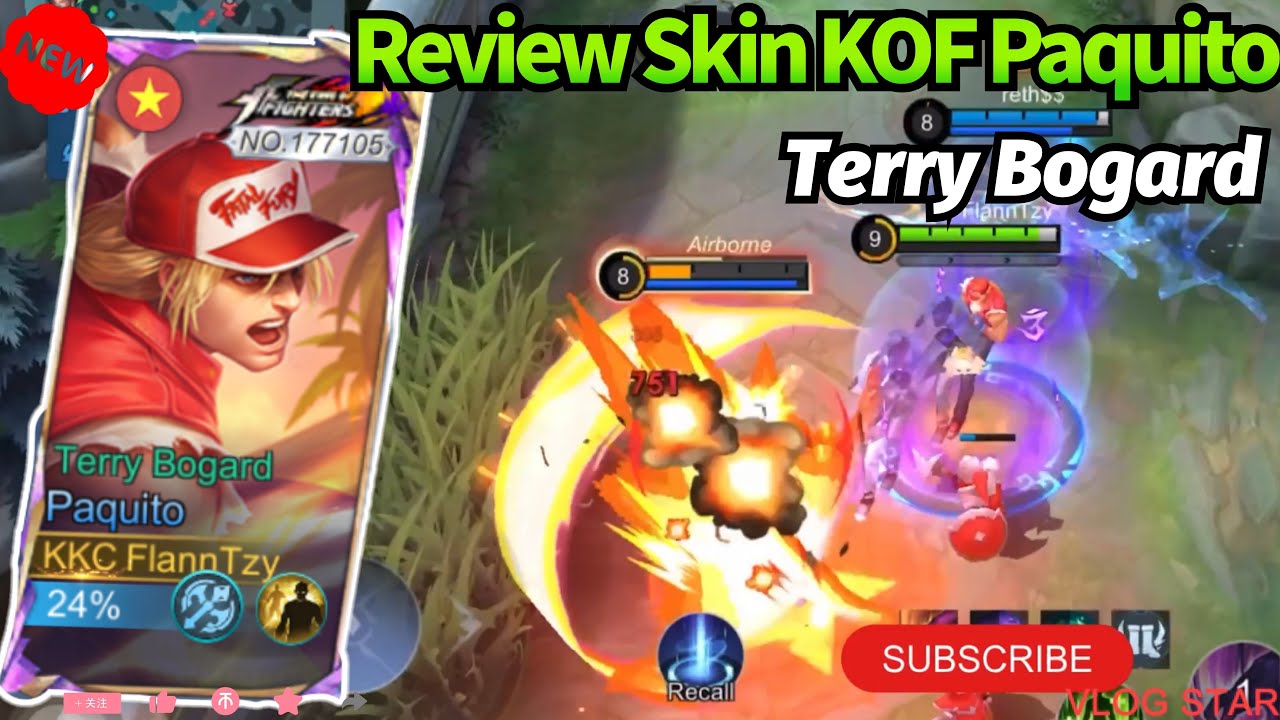 Review Skin KOF Paquito ( Terry Bogard ) on gameplay. Road to mythic ...