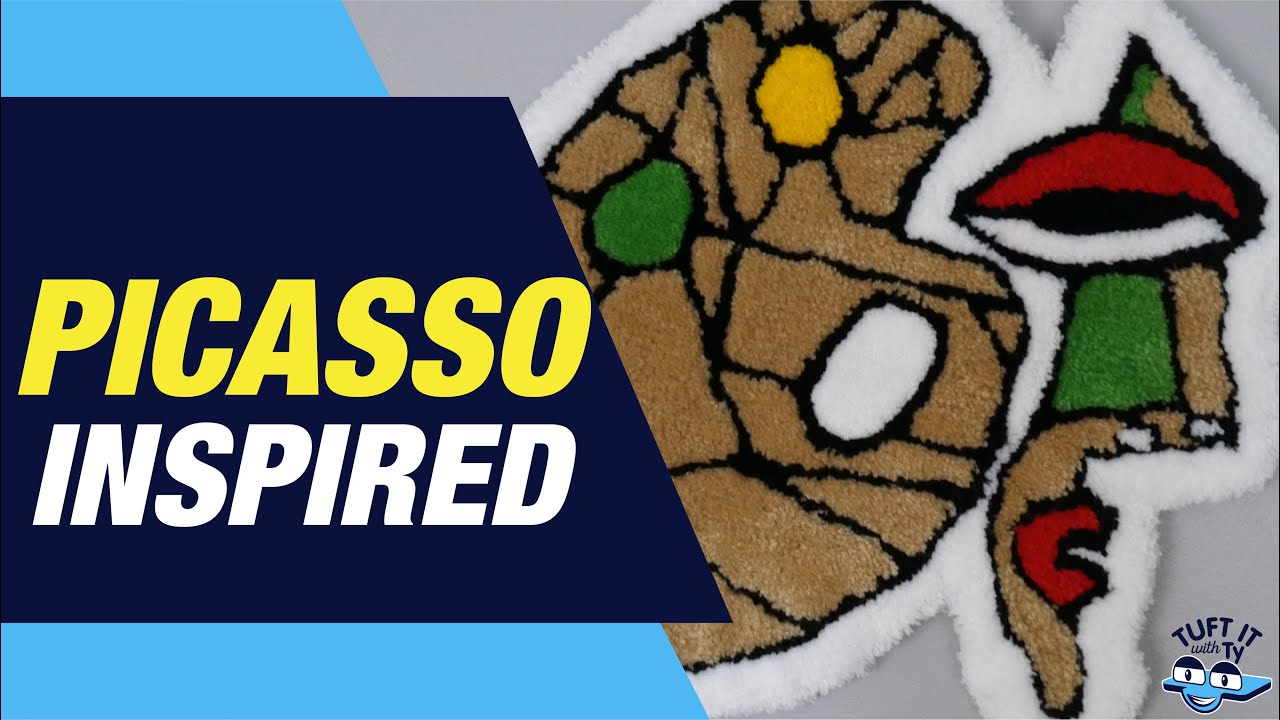 Rug Tufting - DIY Wall Art Inspired by Picasso - YouTube