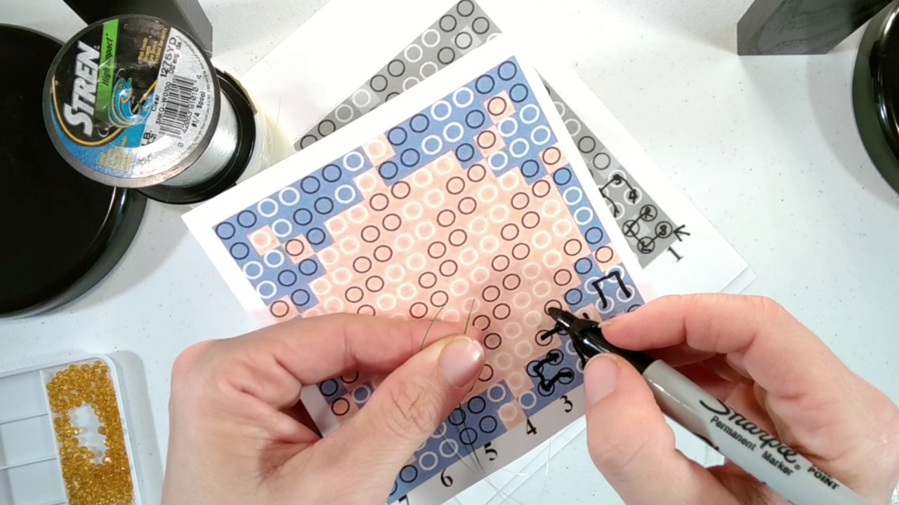 Detailed FacetedBeadArt Beading Tutorials part 1 of 2 - YouTube