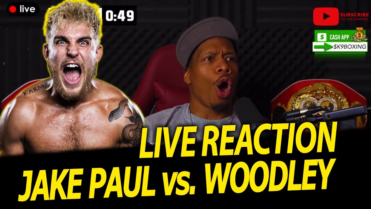 K9 Boxing Live Reaction to Jake Paul '6th-Round KO' over Tyron Woodley ...