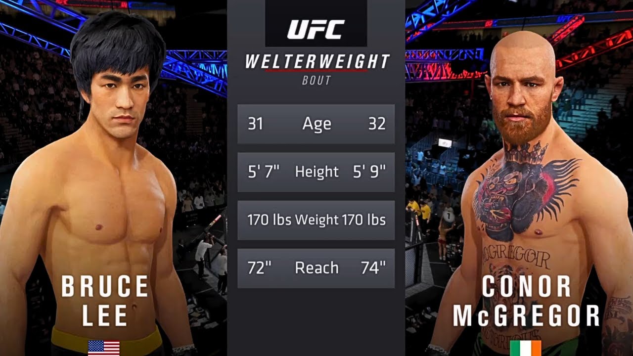 Bruce Lee VS Conor McGregor UFC 4 - YouTube