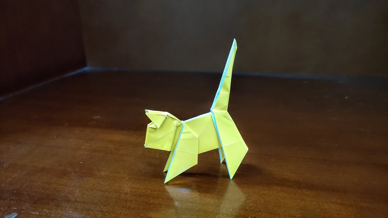 Easy Origami Cat Step By Step YouTube Easy Origami Cat Step By Step YouTube